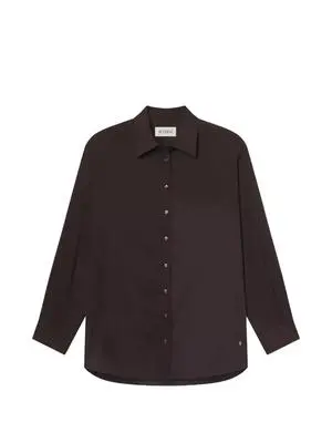 Eterne Button-fastening Point-collar Shirt - Brown
