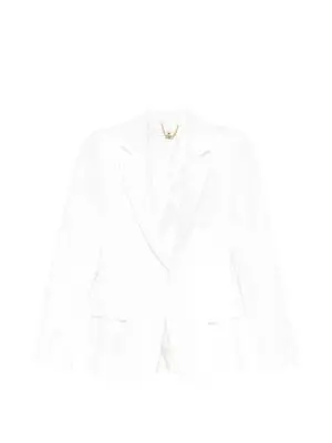 Elisabetta Franchi Buttoned Blazer - White