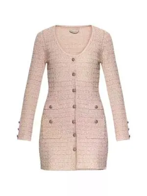 Alessandra Rich Button-pocket Dress - Pink