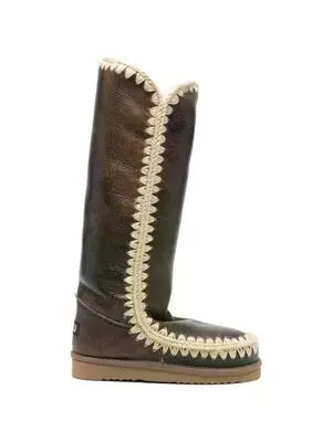 Mou Eskimo Contrast-trim Boots