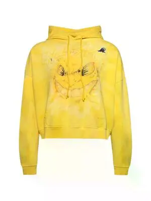 HELLSTAR Mad Sun Graphic Hoodie - Yellow