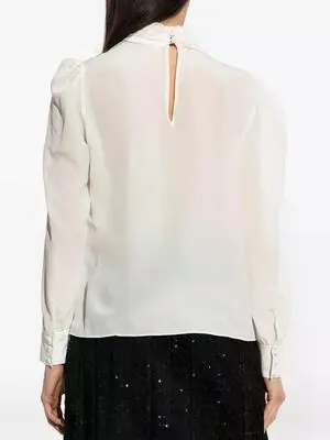 Alessandra Rich Puff Sleeve Blouse