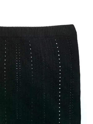 FRAME The Getaway Open-knit Mini Skirt