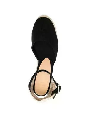 CastaÑer Carol Ankle-strap Espadrilles - Black