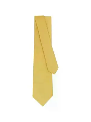 FERRAGAMO Nappa Leather Tie - Yellow
