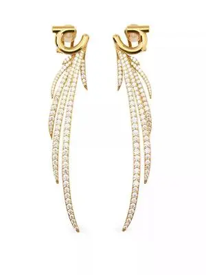 FERRAGAMO Earrings With Crystals - Gold