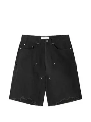 TONYWACK Frayed Shorts - Black