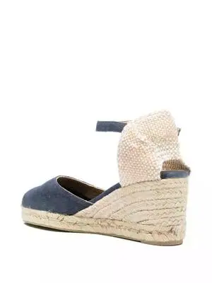 CastaÑer Carol Buckled Espadrille Wedge Sandals