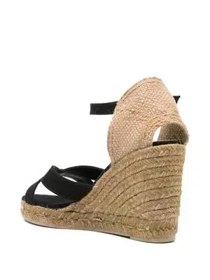 CastaÑer Bruna Criss-cross Espadrilles - Black