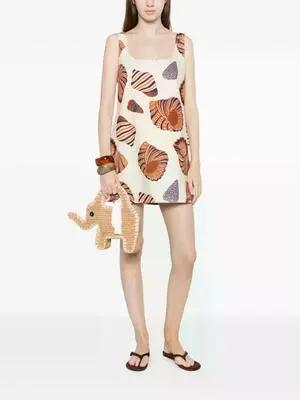 SIMONMILLER Shell-print Mini Dress