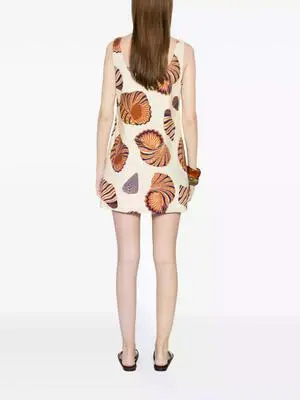 SIMONMILLER Shell-print Mini Dress
