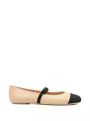 GIANVITO ROSSI Bow-detail Ballerina Flats