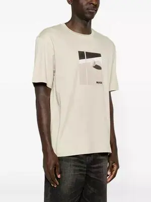 BOSS Tennis-artwork T-shirt