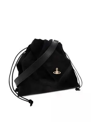 VIVIENNE WESTWOOD Orb Drawstring Shoulder Bag - Black