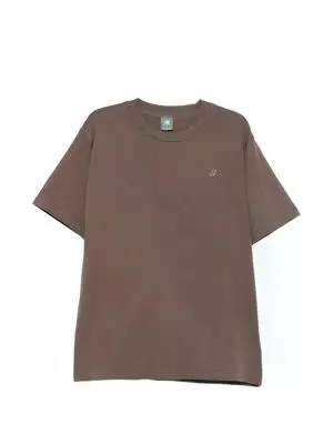 NEW BALANCE Logo-detail T-shirt - Brown