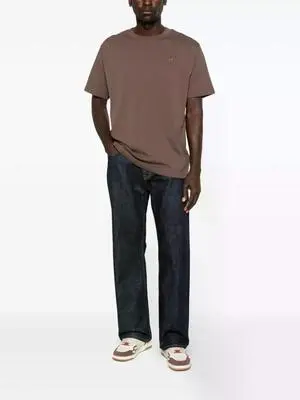 NEW BALANCE Logo-detail T-shirt - Brown