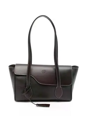 ATP ATELIER Eira Topstitch Tote Bag - Brown