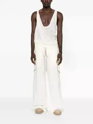 Rick Owens Draped Sleeveless Tank Top - White