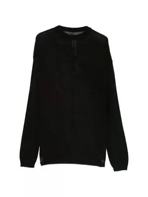 Rick Owens Crew-neck Long-sleeve Sweater - Black