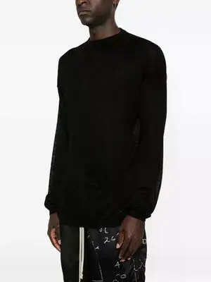 Rick Owens Crew-neck Long-sleeve Sweater - Black