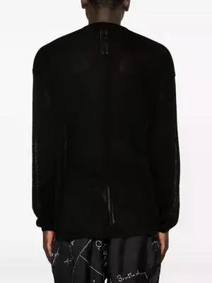 Rick Owens Crew-neck Long-sleeve Sweater - Black