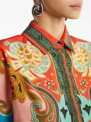 Etro Printed Long-sleeve Shirt