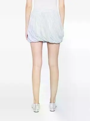 TWINSET Striped Gathered Skirt - Blue