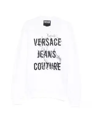 Versace Printed Crew-neck Sweatshirt - White