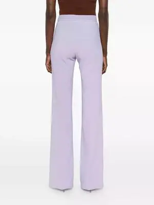 Elisabetta Franchi Lilac Embroidered Pocket Trousers