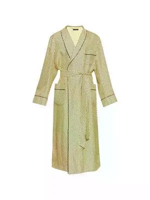 TOM FORD Polka-dot Piped Nightwear - Yellow