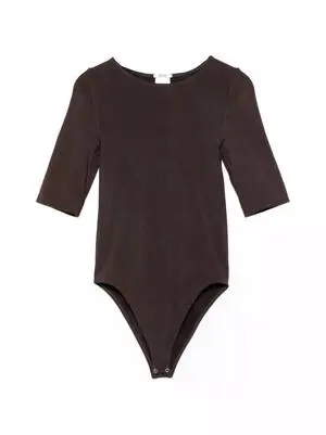 Wolford Elbow-sleeved Top - Brown