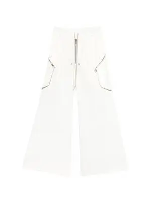 Rick Owens Zip-pocket Straight Trousers - White