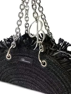 Blumarine Chain-link Shoulder Bag - Black