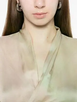 Rick Owens Tie-waist V-neck Blouse - Neutrals