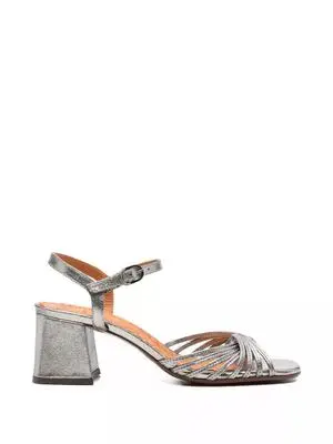 Chie Mihara Leske Block-heel Sandals - Silver