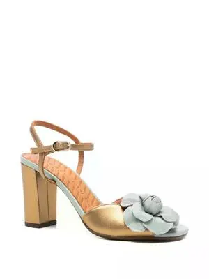 Chie Mihara Biuty Ankle-strap Sandals - Gold