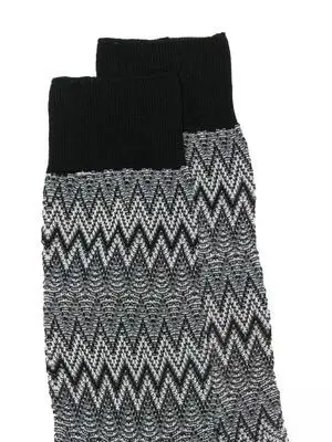 Missoni Zigzag-pattern Socks