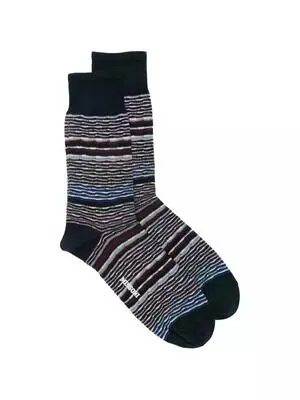 Missoni Patterned Socks - Blue