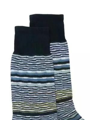 Missoni Striped Socks - Blue