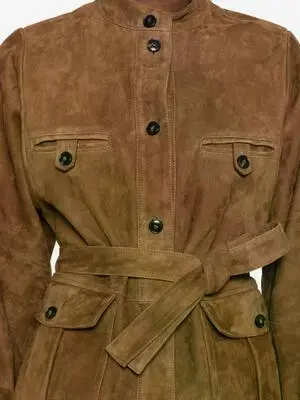 YVES SALOMON Belted Leather Jacket