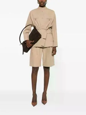 YVES SALOMON Button-up Belted Coat