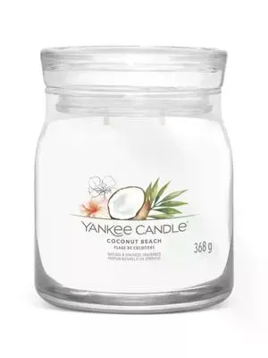 YANKEE CANDLE Medium Coconut Beach Candle - White