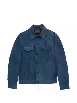 SLOWEAR Suede Jacket - Blue