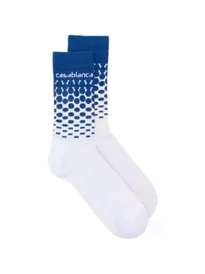 Casablanca Patterned Socks - White