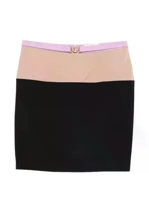 Versace 2000s Color-block Mini Skirt