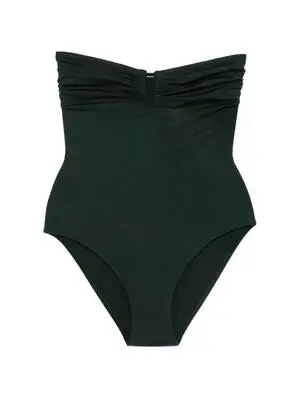 ERES Shirred Strapless One-piece Swimsuit