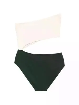 ERES One-shoulder Color-block Swimsuit - Neutrals