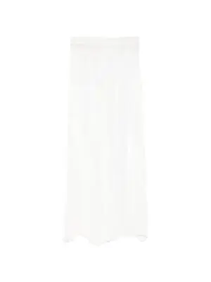 P.a.r.o.s.h Elasticated-waistband Maxi Skirt - White
