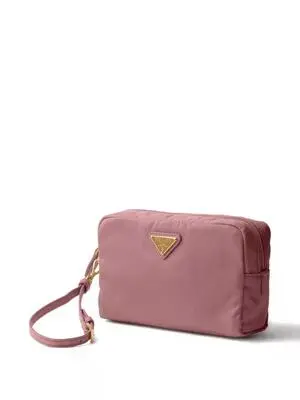 Prada Re-nylon Pouch With Leather Wristlet