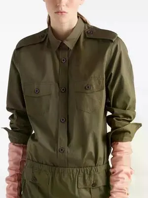 Prada Cotton Poplin Shirt - Green